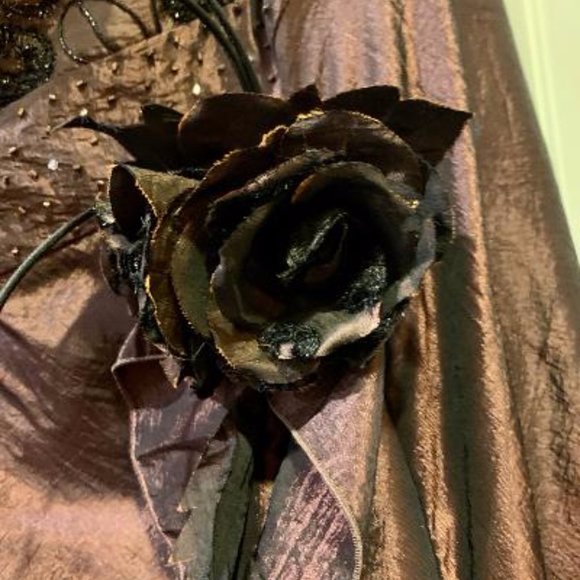 Obsessions Couture | Dresses | Beaded Chocolate Brown Prom Formal Gown ...